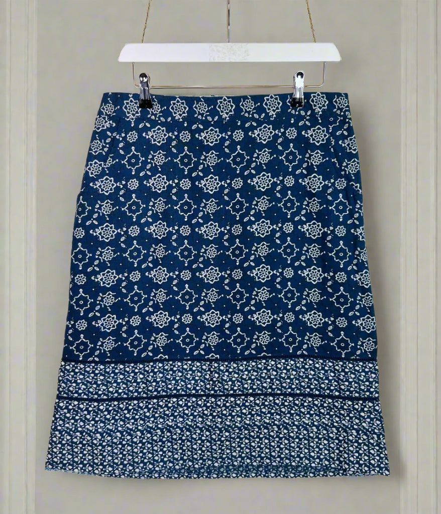 Mantaray Navy Print Cotton Skirt – Highstreet Outlet UK