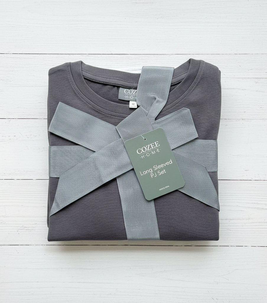 Dark Grey Paw Print Cozee Home Pyjama Set – Highstreet Outlet UK