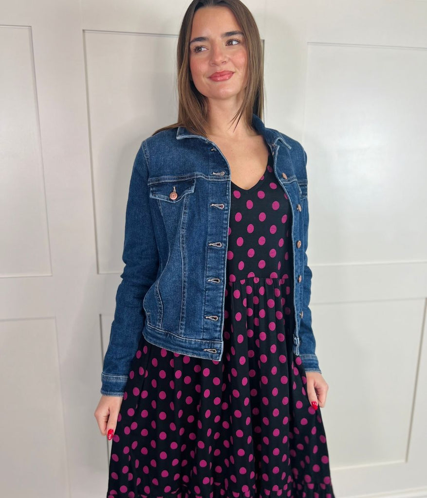 Dark Denim Classic Denim Jacket – Highstreet Outlet UK