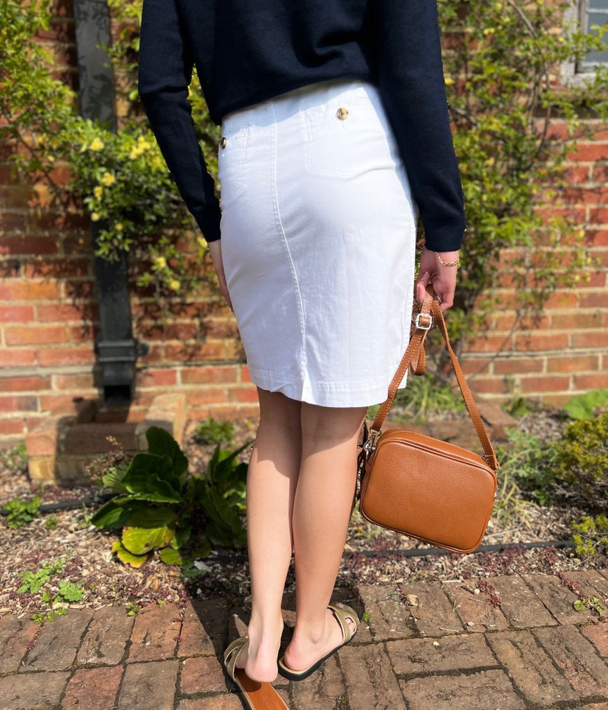 White Chino Skirt – Highstreet Outlet UK