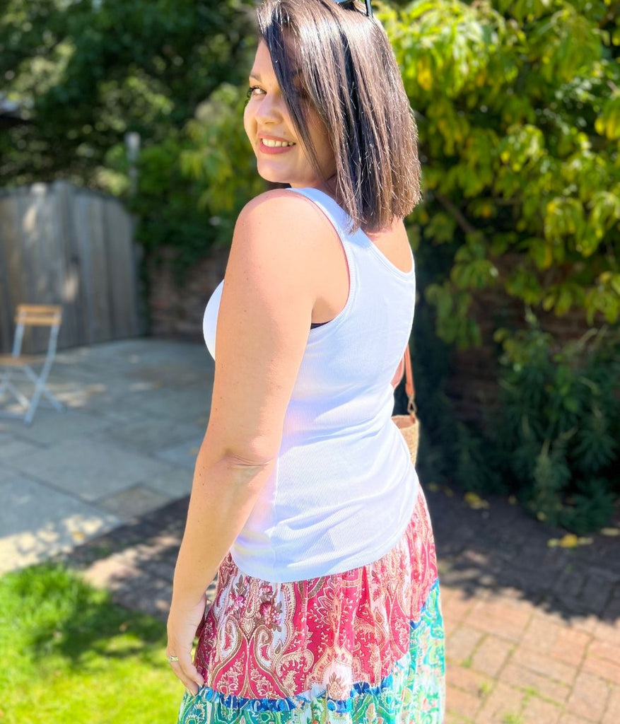 White Cotton Rich Secret Support Vest Top – Highstreet Outlet UK