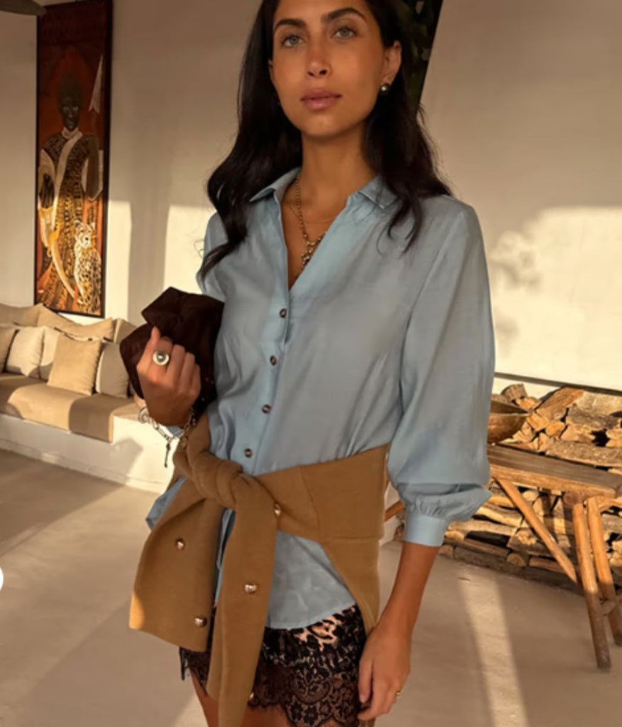 Ice Blue Miley Shirt – Highstreet Outlet UK